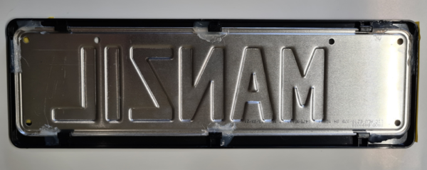 NZ Blank Slimline Number Plate Frame - Autographics